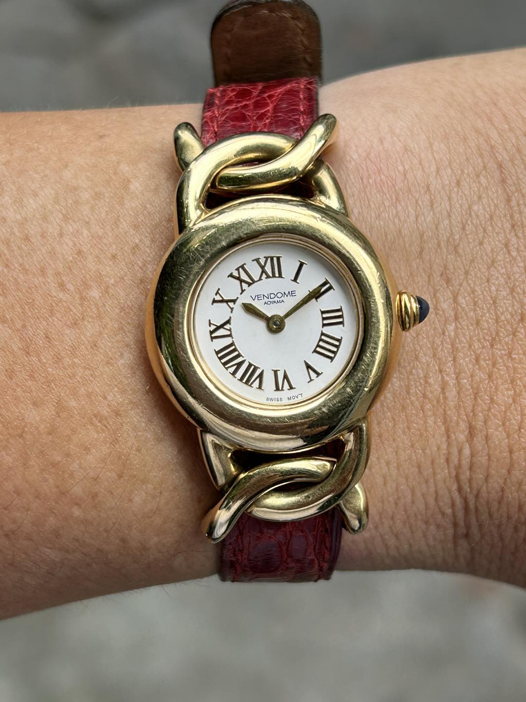 Vendome Aoyama Lady quartz watch solid brass 20micron, case no.400109 ...