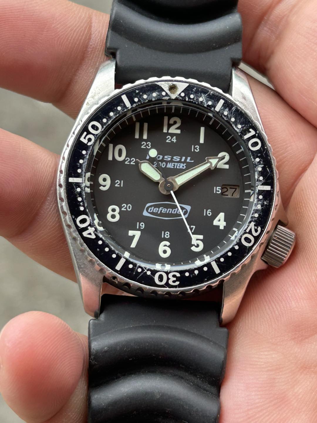 Fossil Diver Defender Automatic Watch DE-1527. – Long's Fine Watches