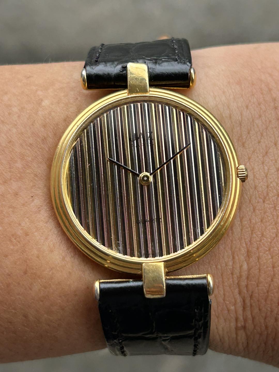 JAZ Paris quartz trinity dial watch STAINLESS STEEL back W7.L60.3 ...