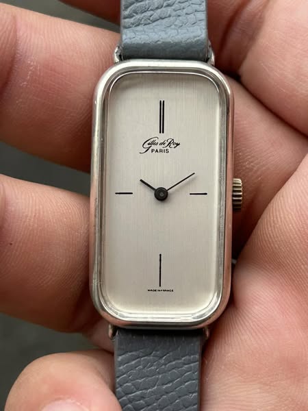 Gilles de Roy Paris manual winding vintage watch , silver case 925 ...