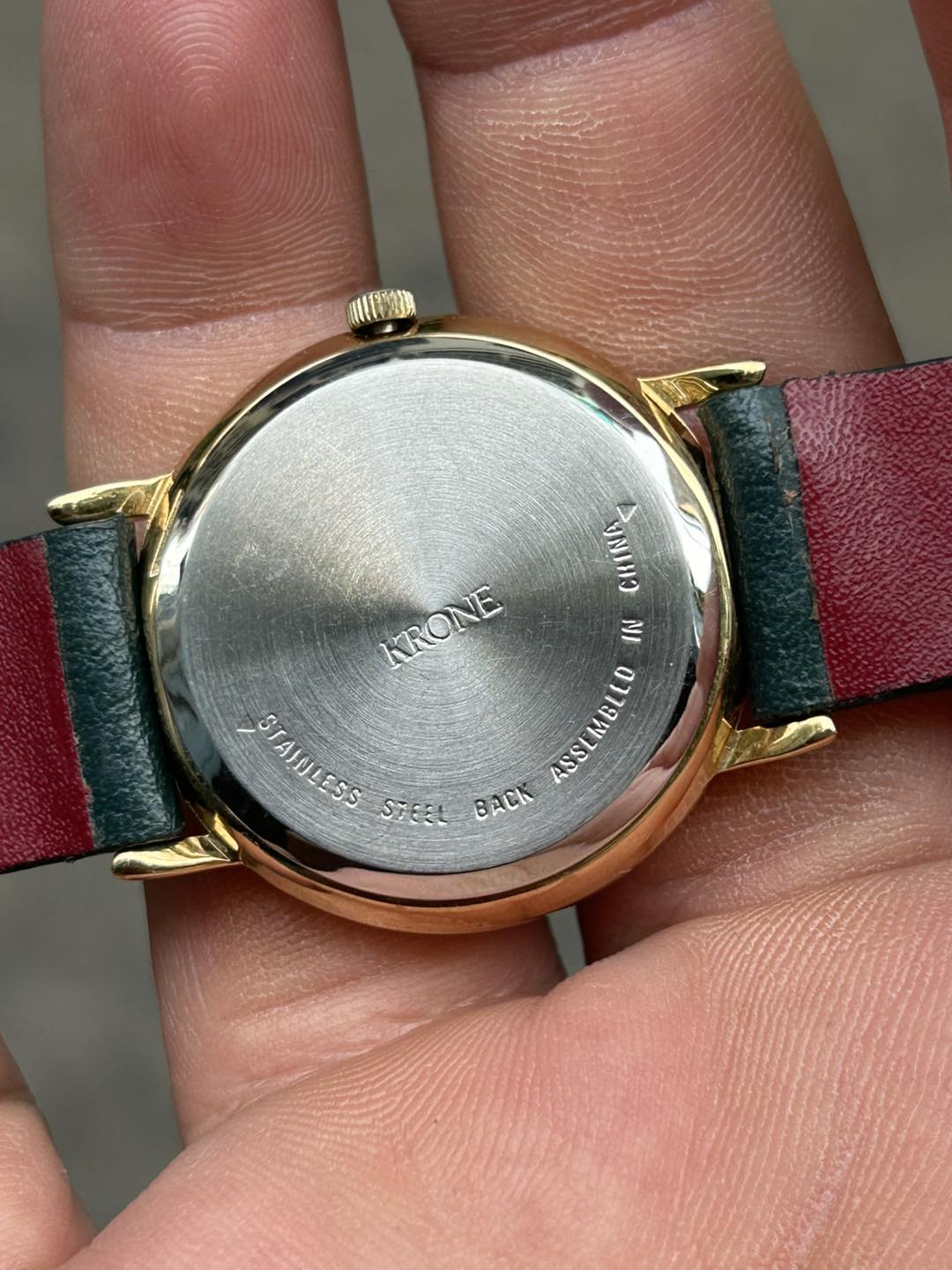 Krone quartz watch stainless steel back. – Long's Fine Watches