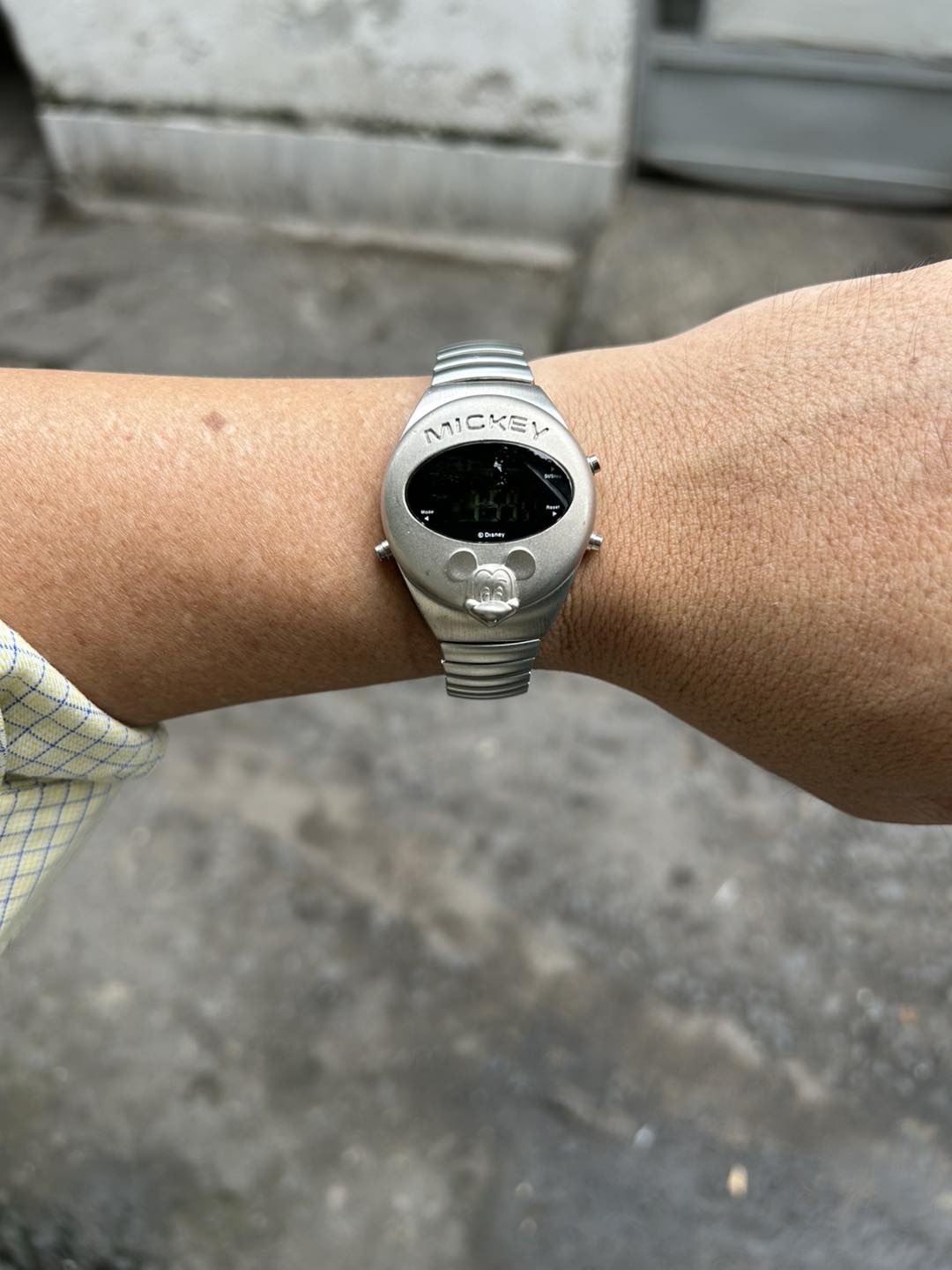 1996’s Mickey Disney Led Watch Stainless steel back . – Long's Fine Watches