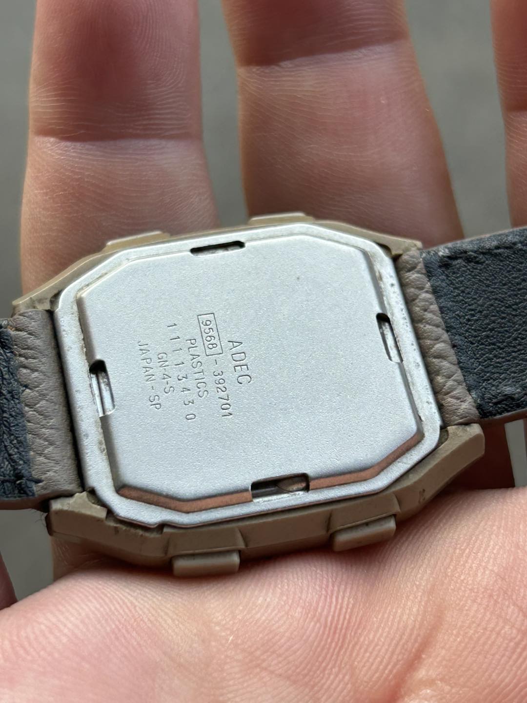 Vintage Citizen ADEC Alarm Chronograph 9568-392701 digital quartz watch ...