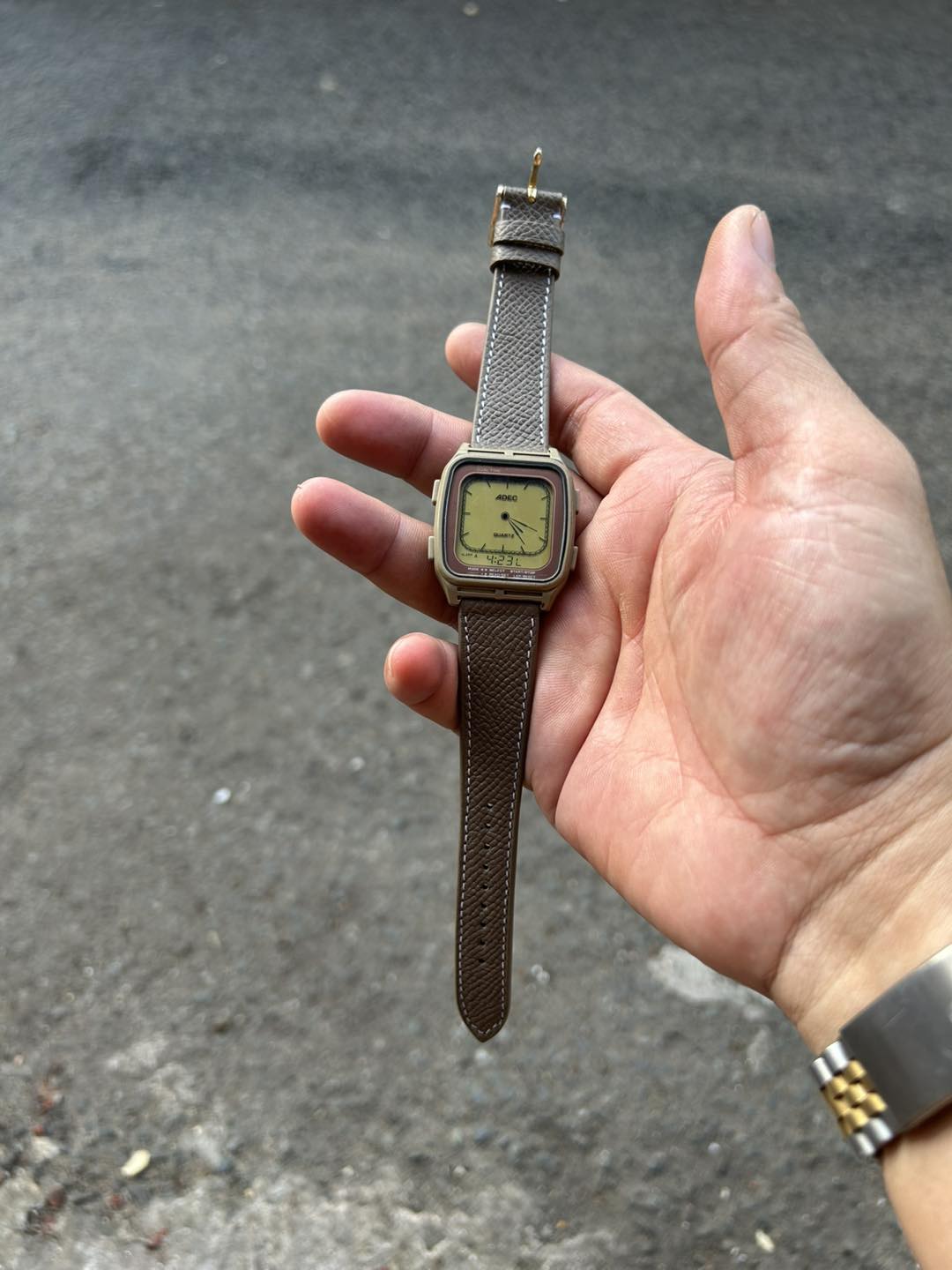 Vintage Citizen ADEC Alarm Chronograph 9568-392701 digital quartz watch ...