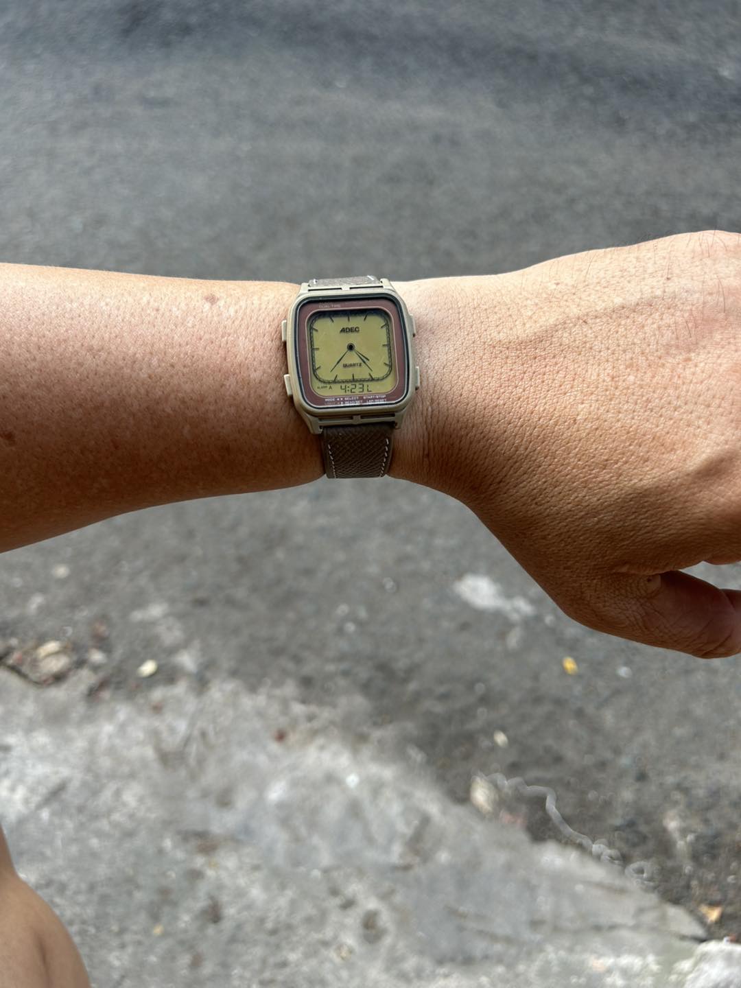 Vintage Citizen ADEC Alarm Chronograph 9568-392701 digital quartz watch ...