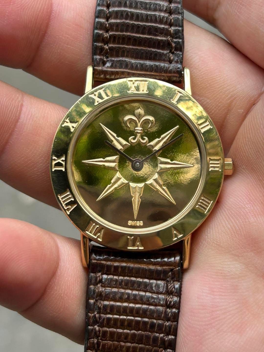 The Royal Geographical Soceity Golden Compass quartz watch , Swiss made ...
