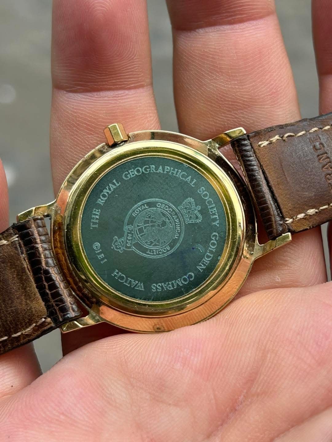 The Royal Geographical Soceity Golden Compass quartz watch , Swiss made ...