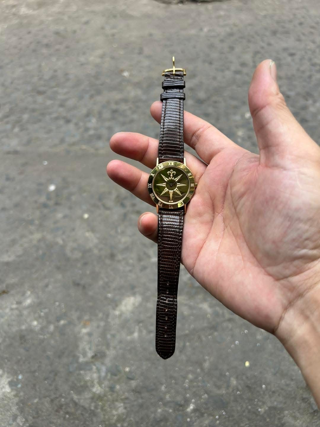 The Royal Geographical Soceity Golden Compass quartz watch , Swiss made ...