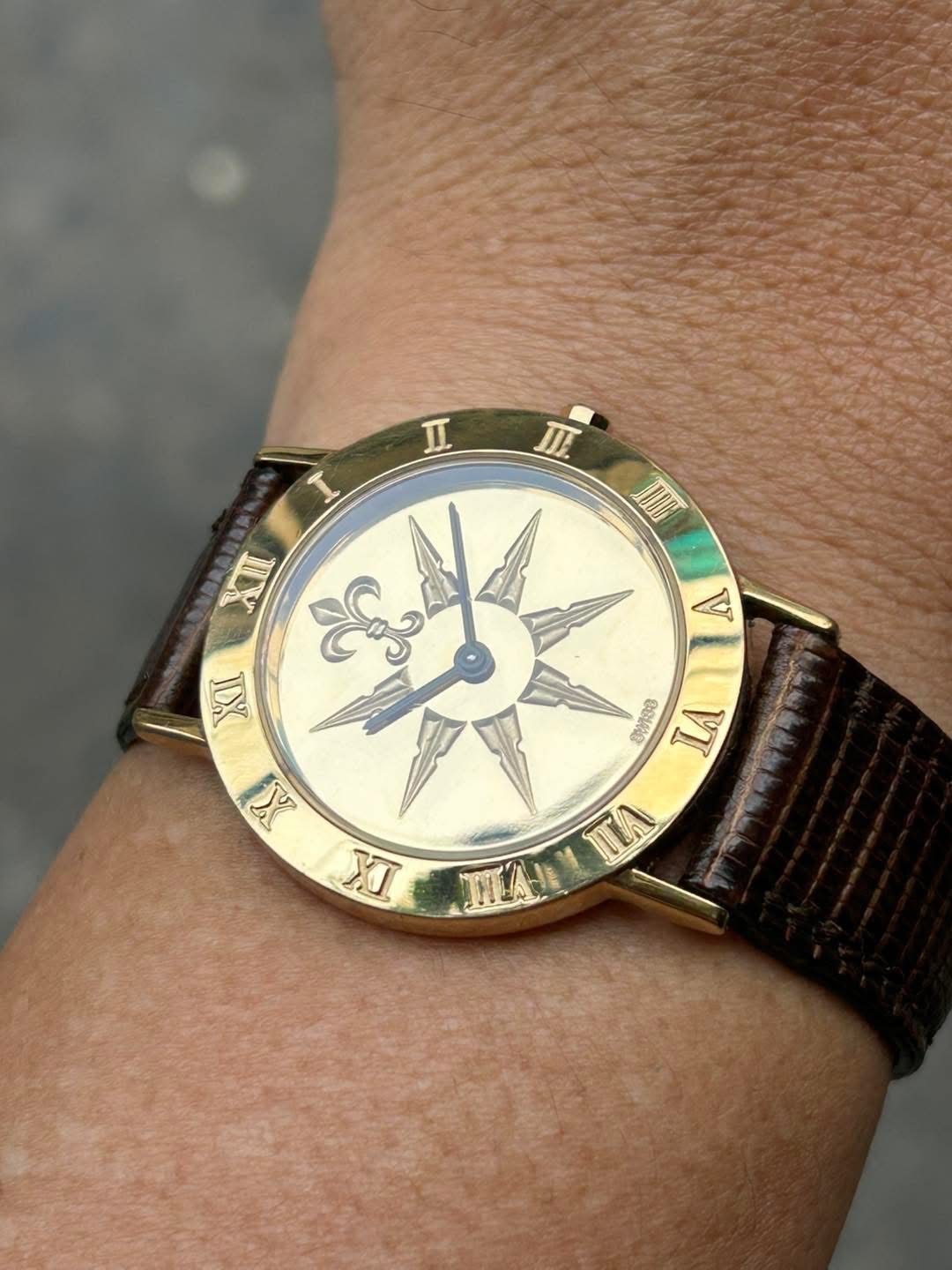 The Royal Geographical Soceity Golden Compass quartz watch , Swiss made ...