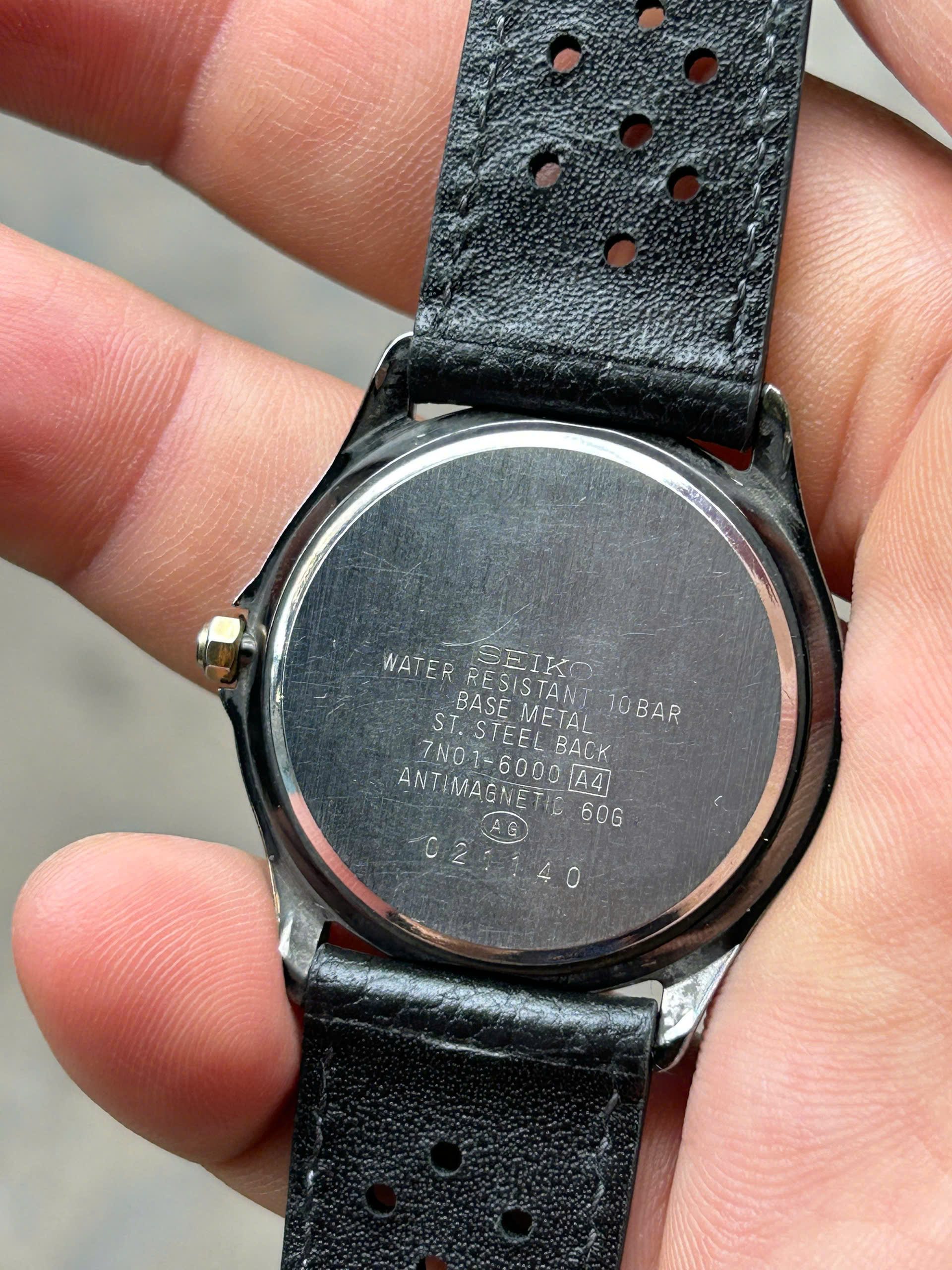 Vintage Seiko Cadet Quartz Watch 7N01-6000 St.Steel back / case no ...