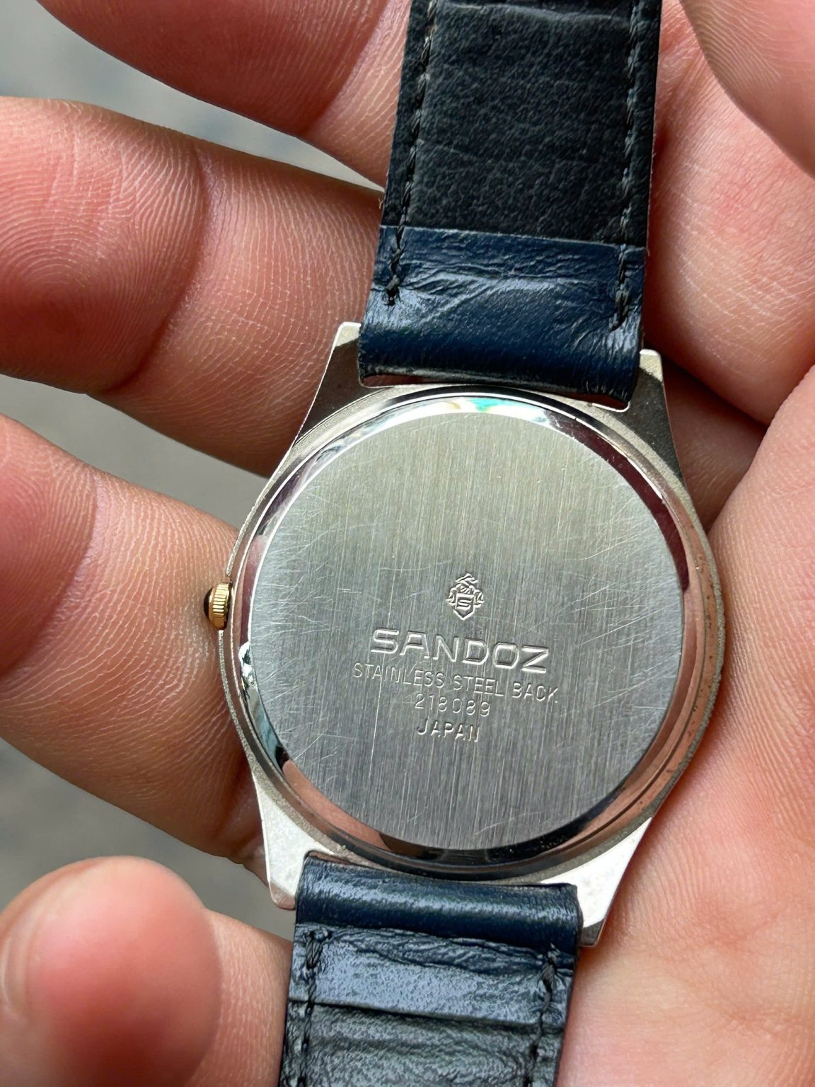 Sandoz Quartz watch, case no.018089, made in Japan. – Long's Fine Watches