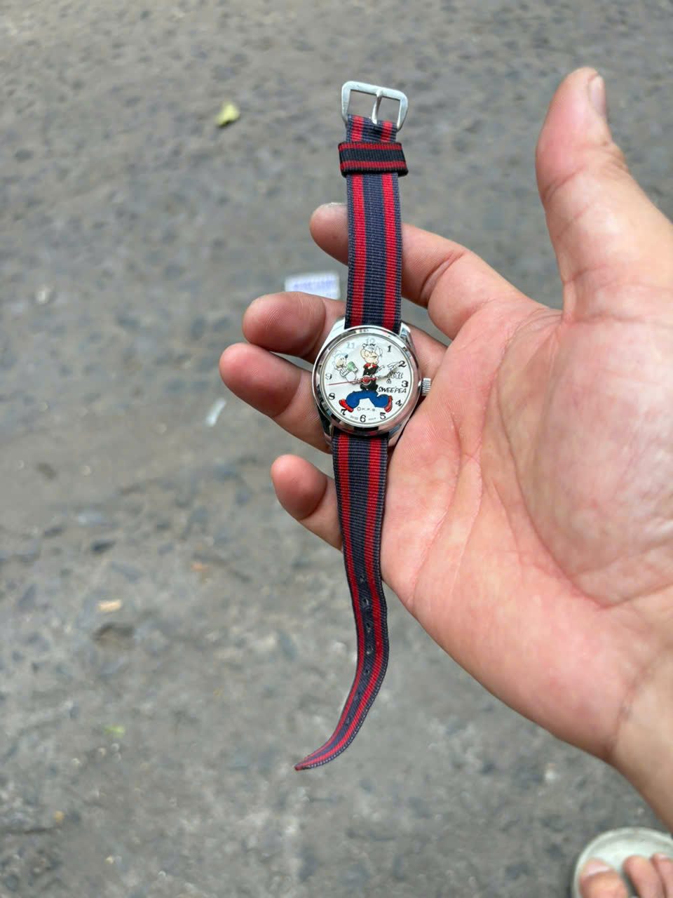 Popeye & Sweepea manual winding watch, Swiss made. – Long's Fine Watches