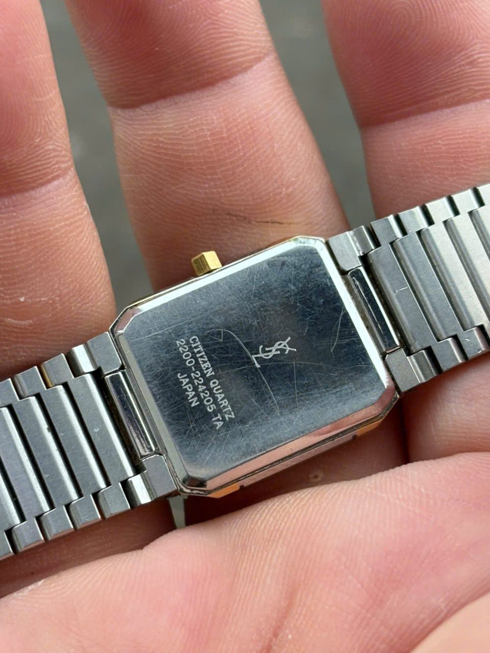 Tank YSL Citizen Quartz watch 2200-224205 TA , made in Japan. – Long's ...