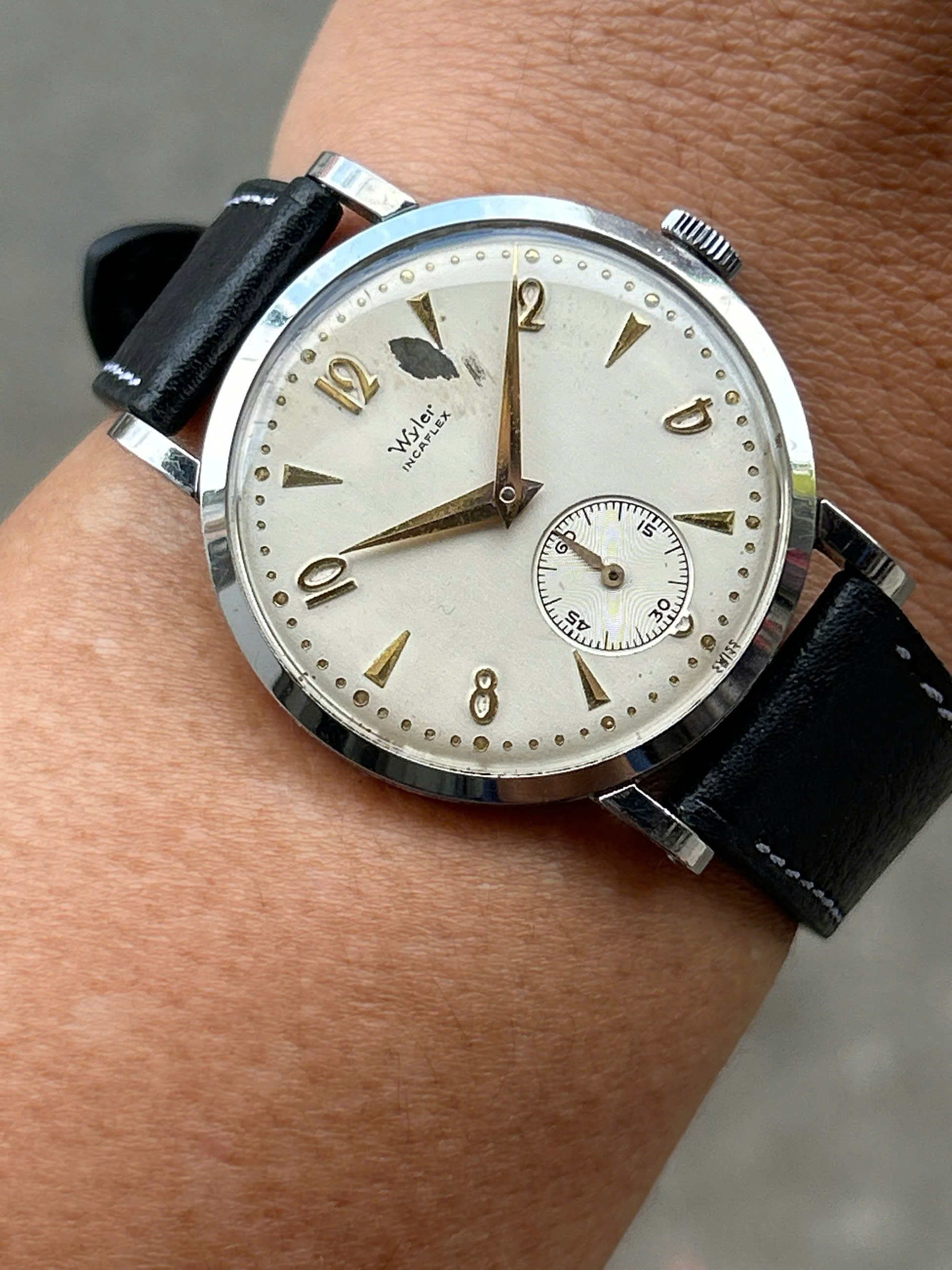 Wyler Incaflex manual winding watch Cal.1120 19531 / case no.1033-1 ...