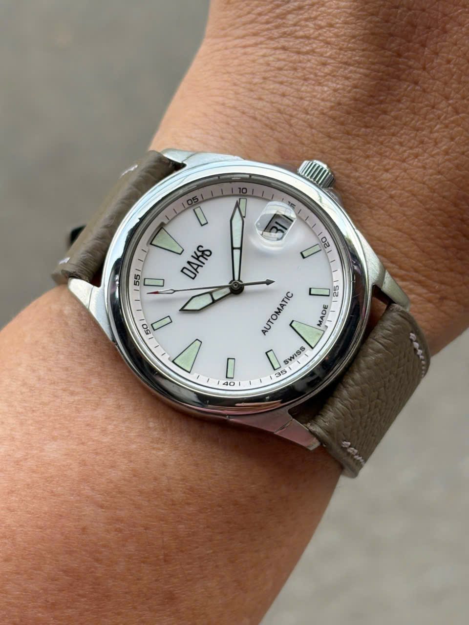 Daks Automatic Watch all stainless steel ,Swiss made. – Long's Fine Watches