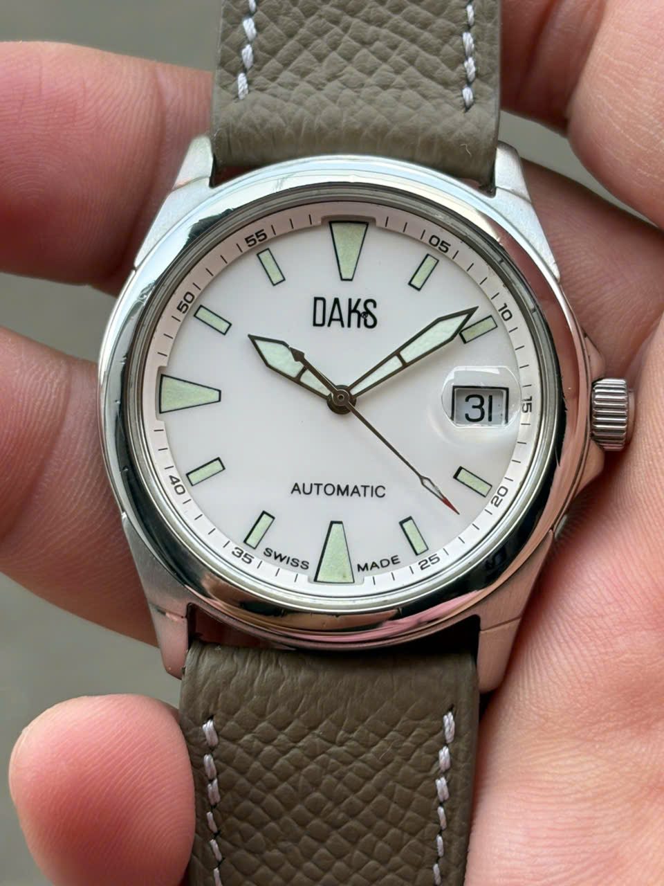 Daks Automatic Watch all stainless steel ,Swiss made. – Long's Fine Watches