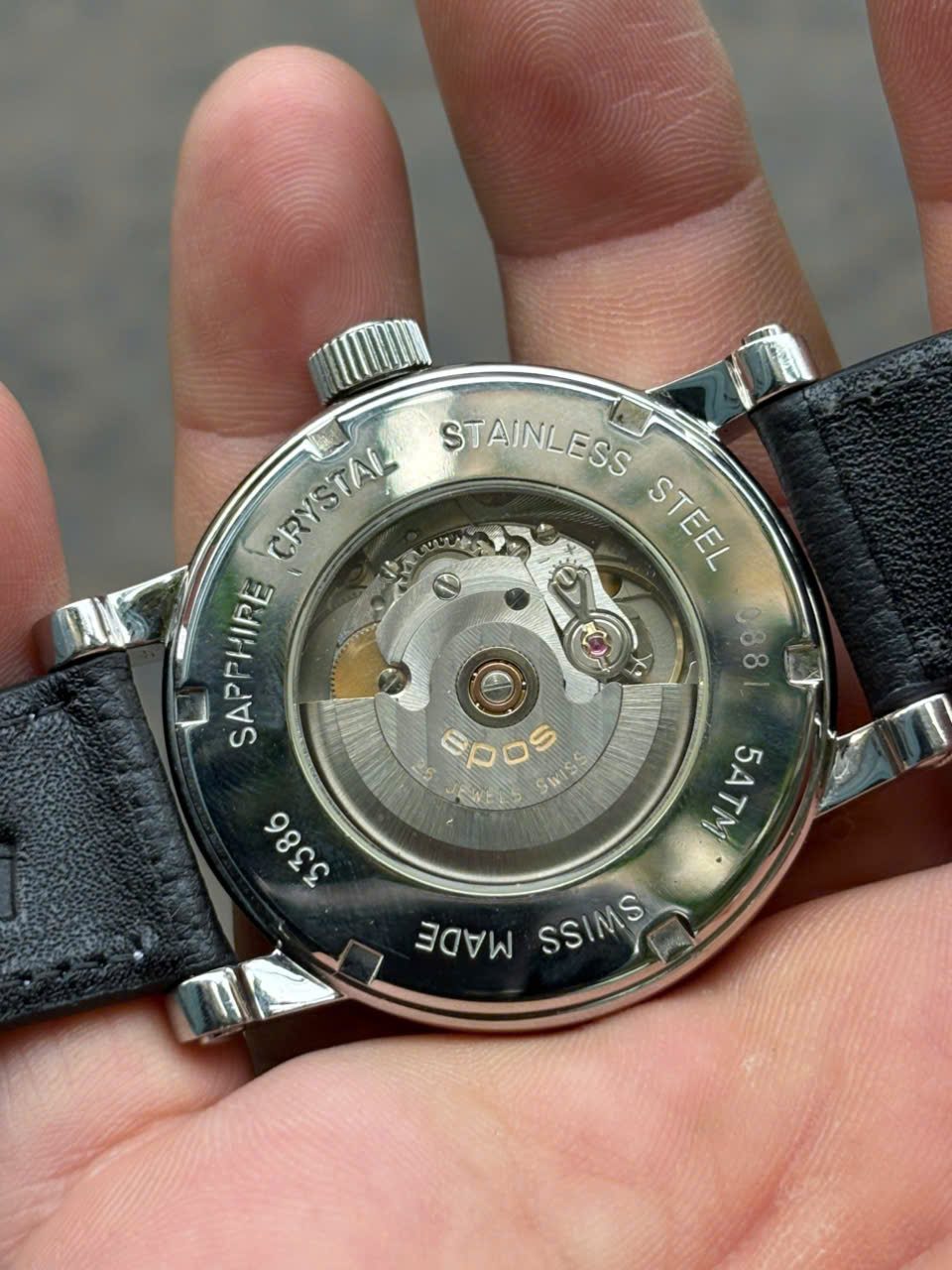 Epos Automatic Watch 3386 stainless steel 0881, Swiss made. – Long's ...