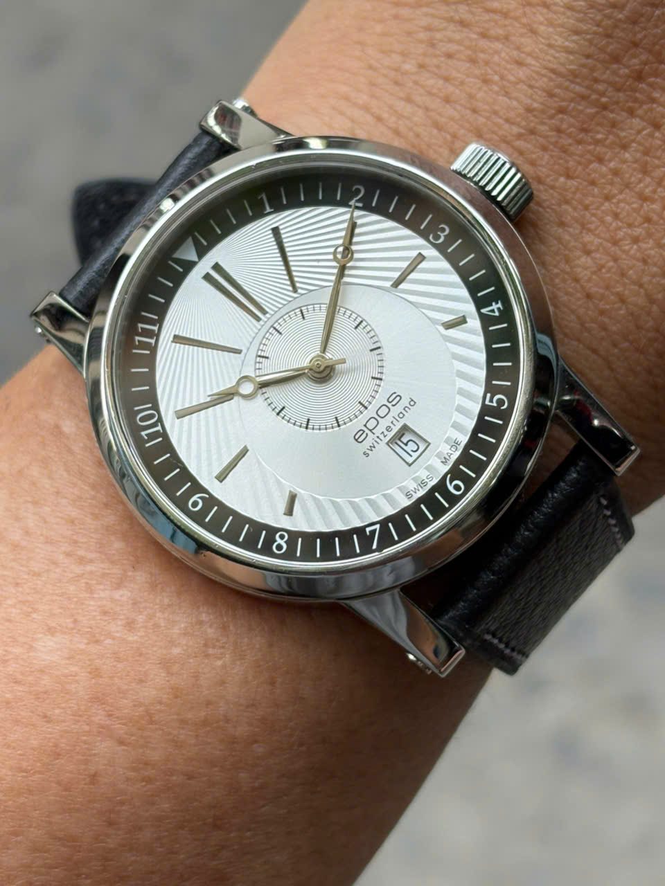 Epos Automatic Watch 3386 stainless steel 0881, Swiss made. – Long's ...