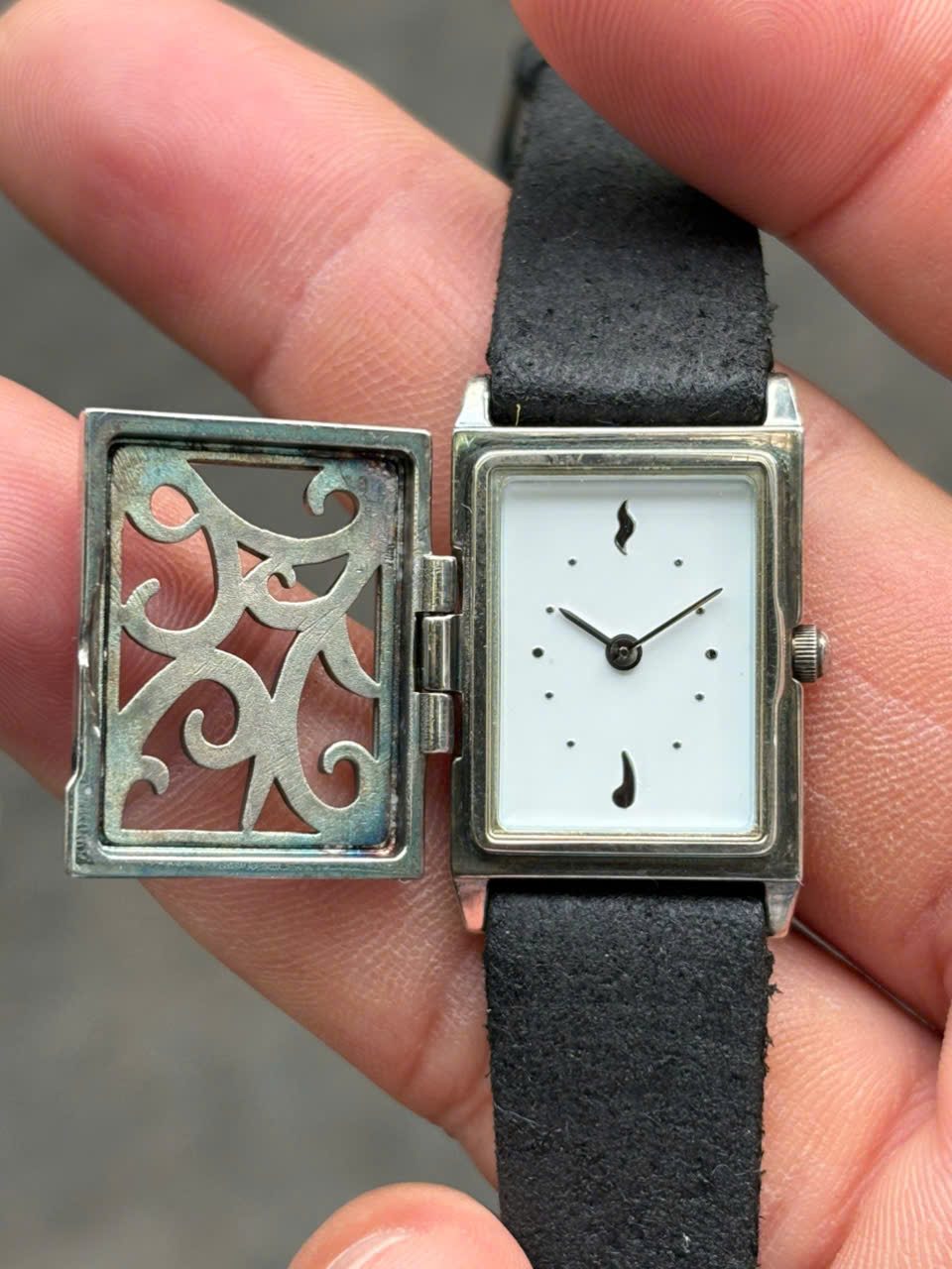 Uzu – Creative energy ladies quartz watch silver 925 , case no.00005, made in Japan. – Long's ...