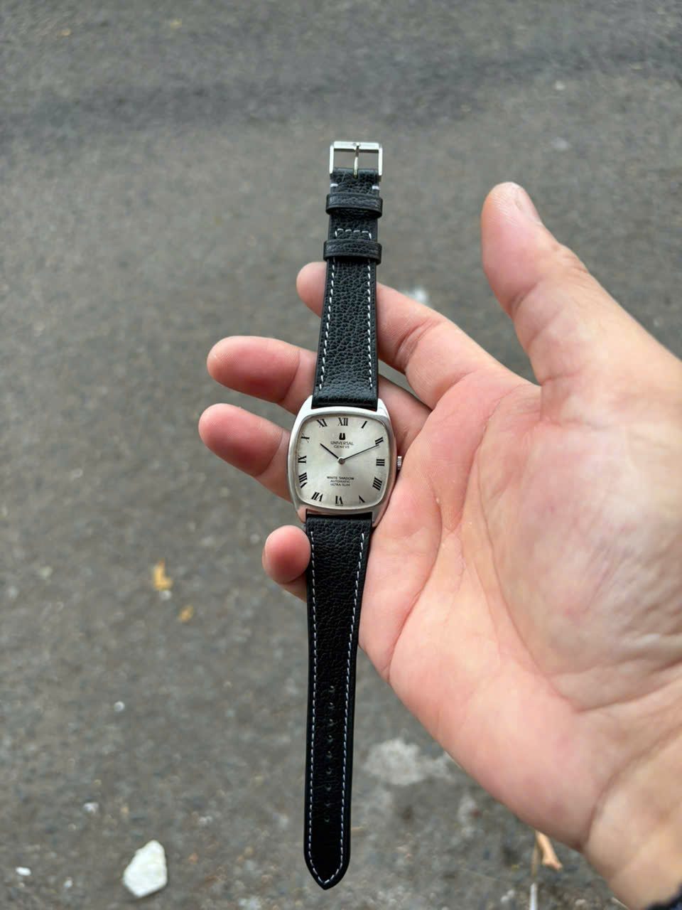 Universal Geneve White Shadow Ultra Slim automatic Cal.2-66 866105 ...