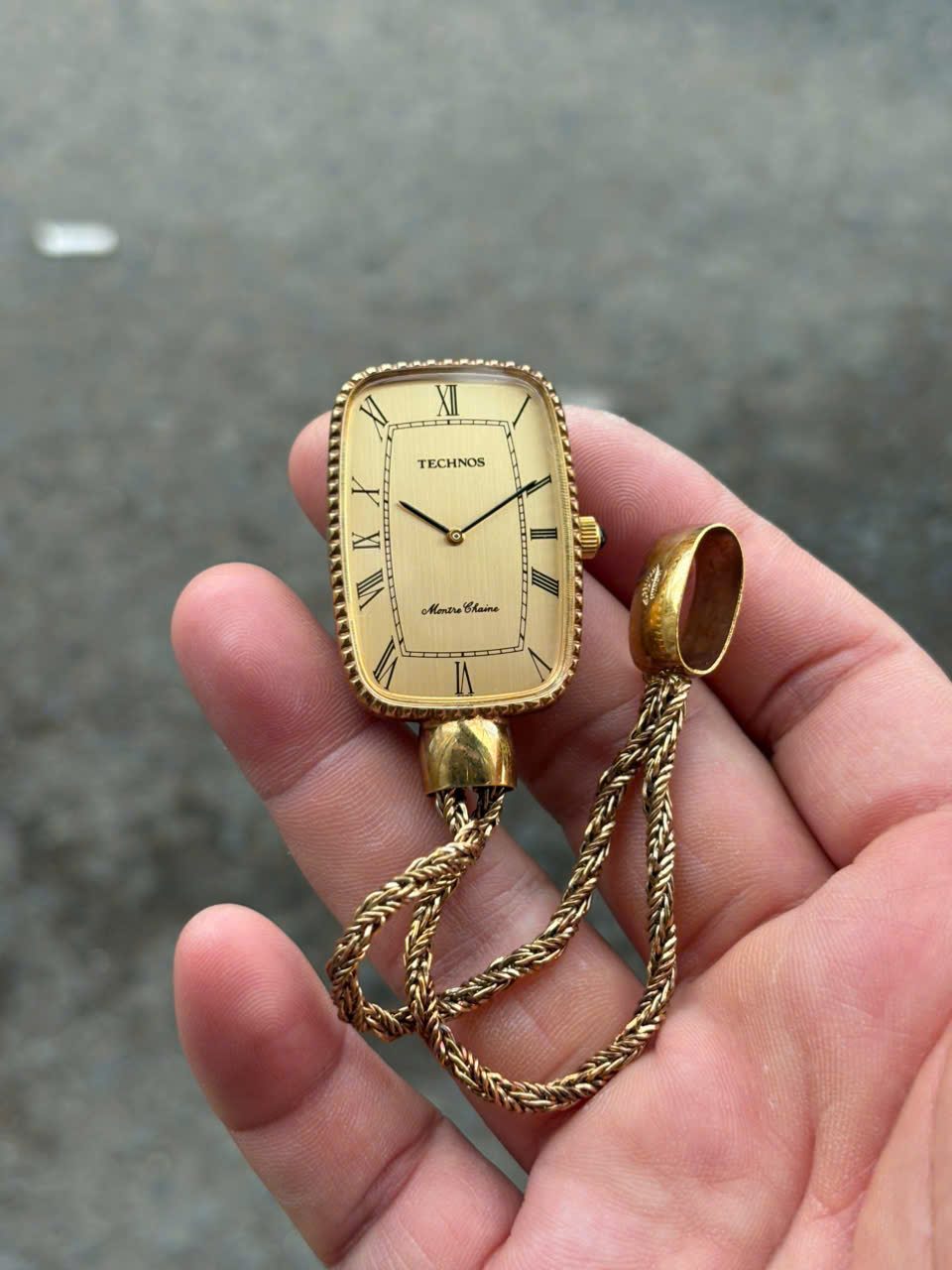 Technos Montre Chaine Vintage manual winding watch A7F/ case no.0038 ...