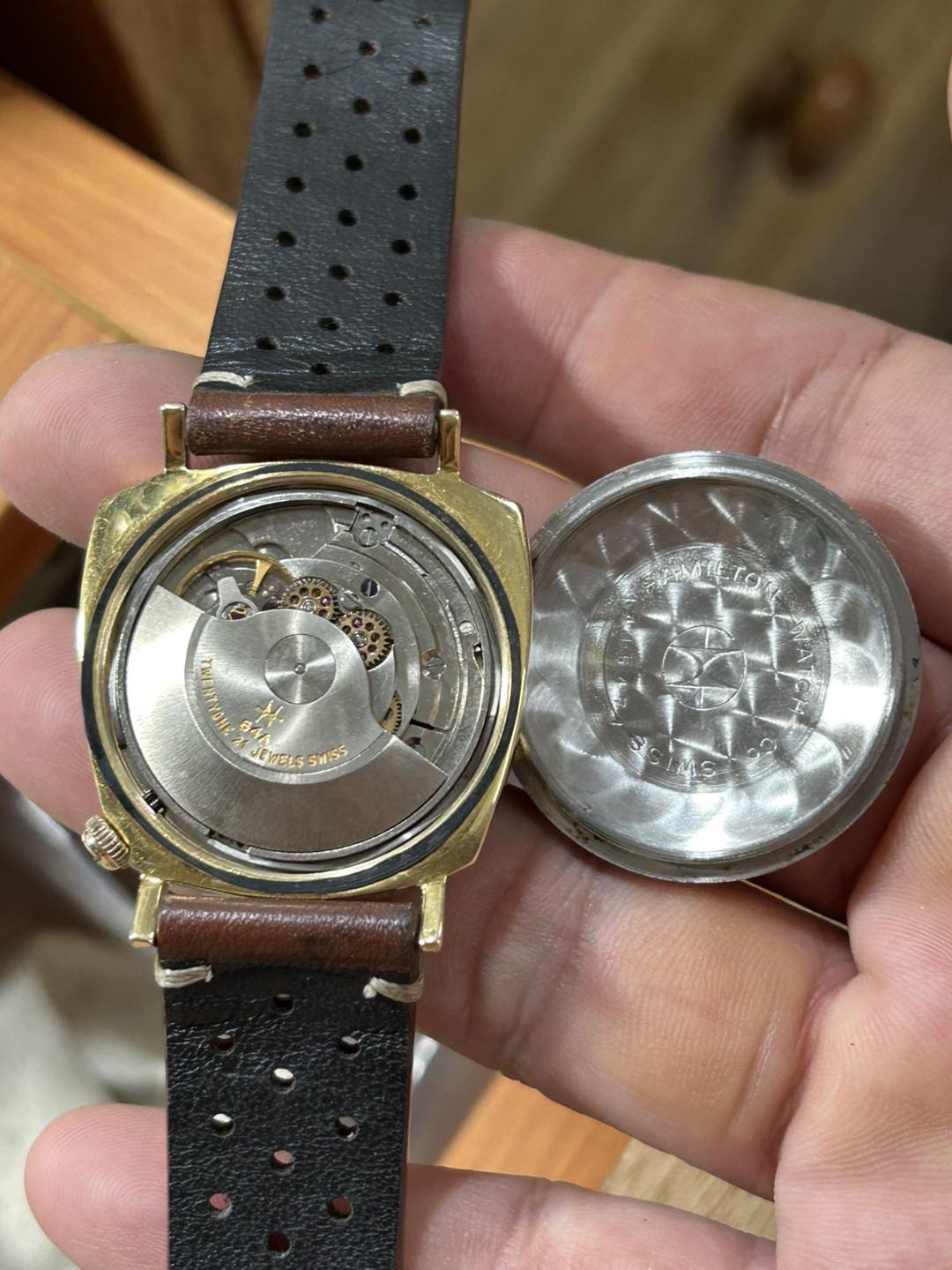 Hamilton automatic 21 Jewels watch 64A / case no.64028-4, Swiss made ...