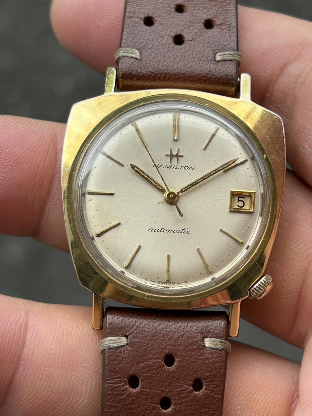 Hamilton automatic 21 Jewels watch 64A / case no.64028-4, Swiss made ...