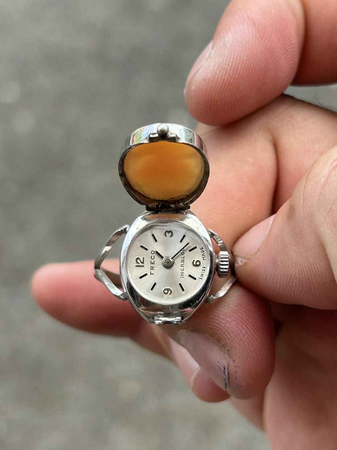 Freco Ring Incabloc manual winding watch R3-81 , Swiss made. – Long's ...