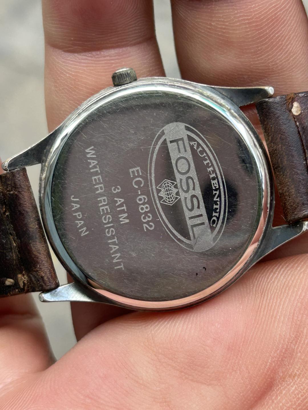 Fossil – recycled paper dial Quartz Watch EC-6832 , made in Japan ...