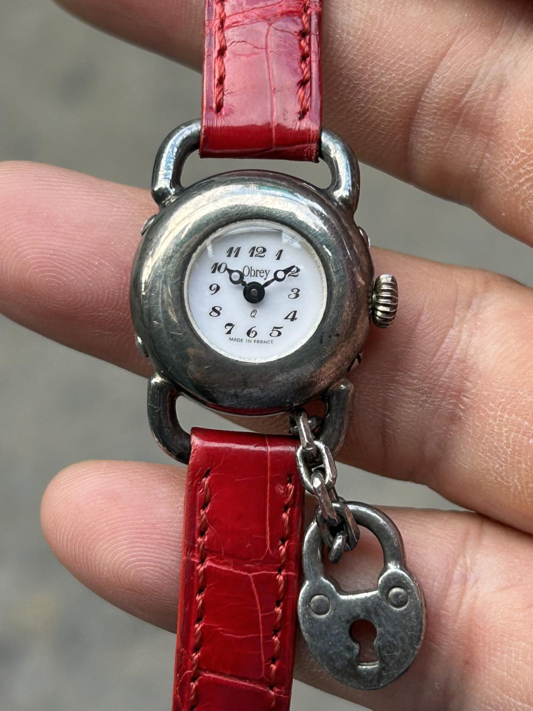 Obrey Paris lady Quartz watch Solid silver, made in France . – Long's Fine Watches