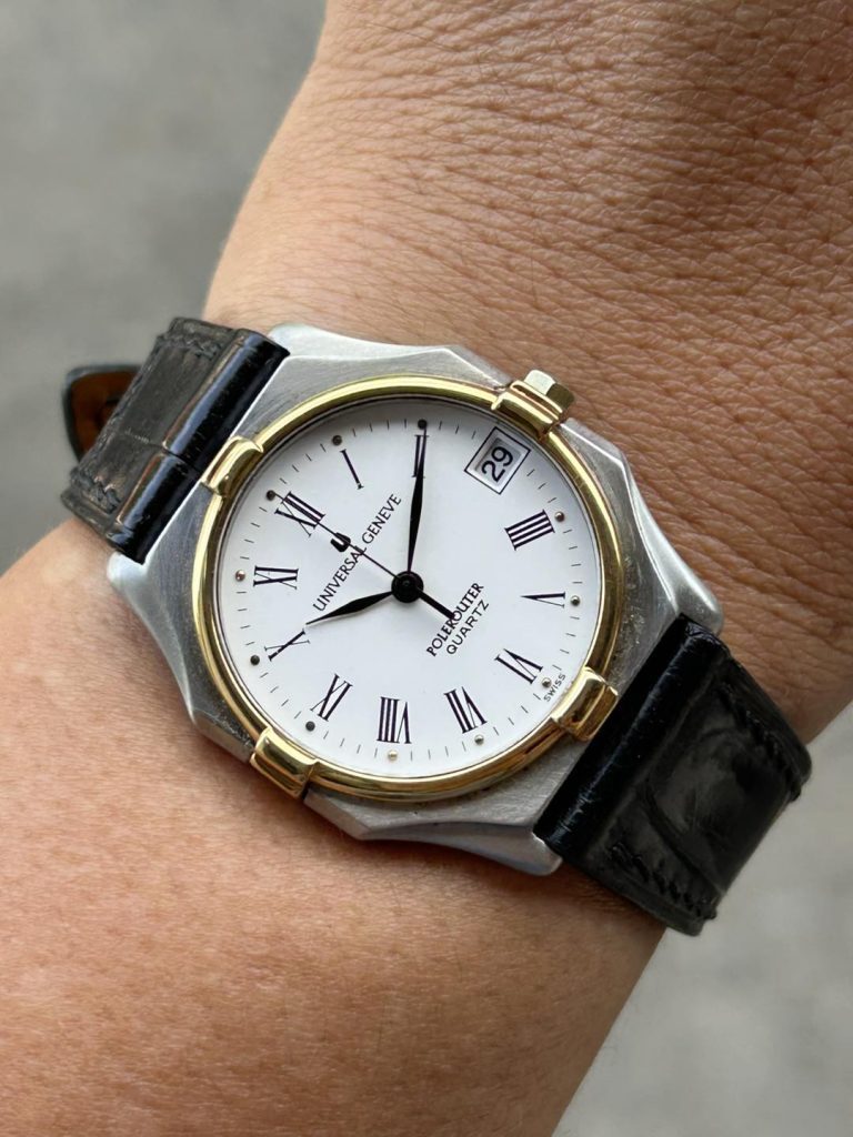 UNIVERSAL GENEVE Polerouter quartz Watch, Swiss made. – Long's Fine Watches