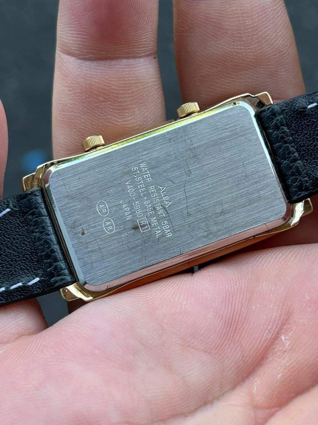 Men’s vintage Seiko NHK Trophy Dualtime Wristwatch V400-5960 / case no.500282 , made in Japan ...