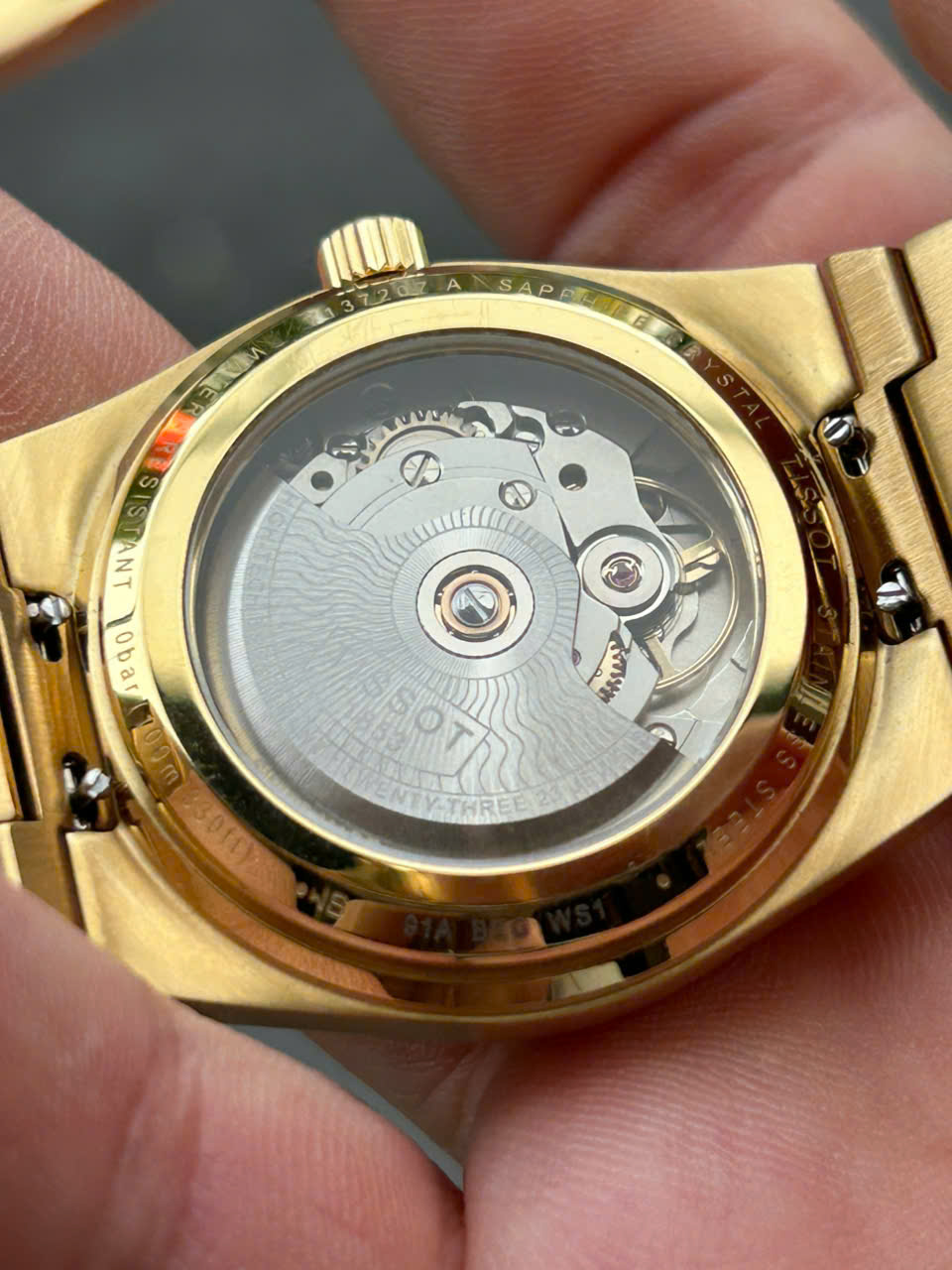 The Tiss0t PRX Powermatic 80 automatic watch , case no.137207, size ...