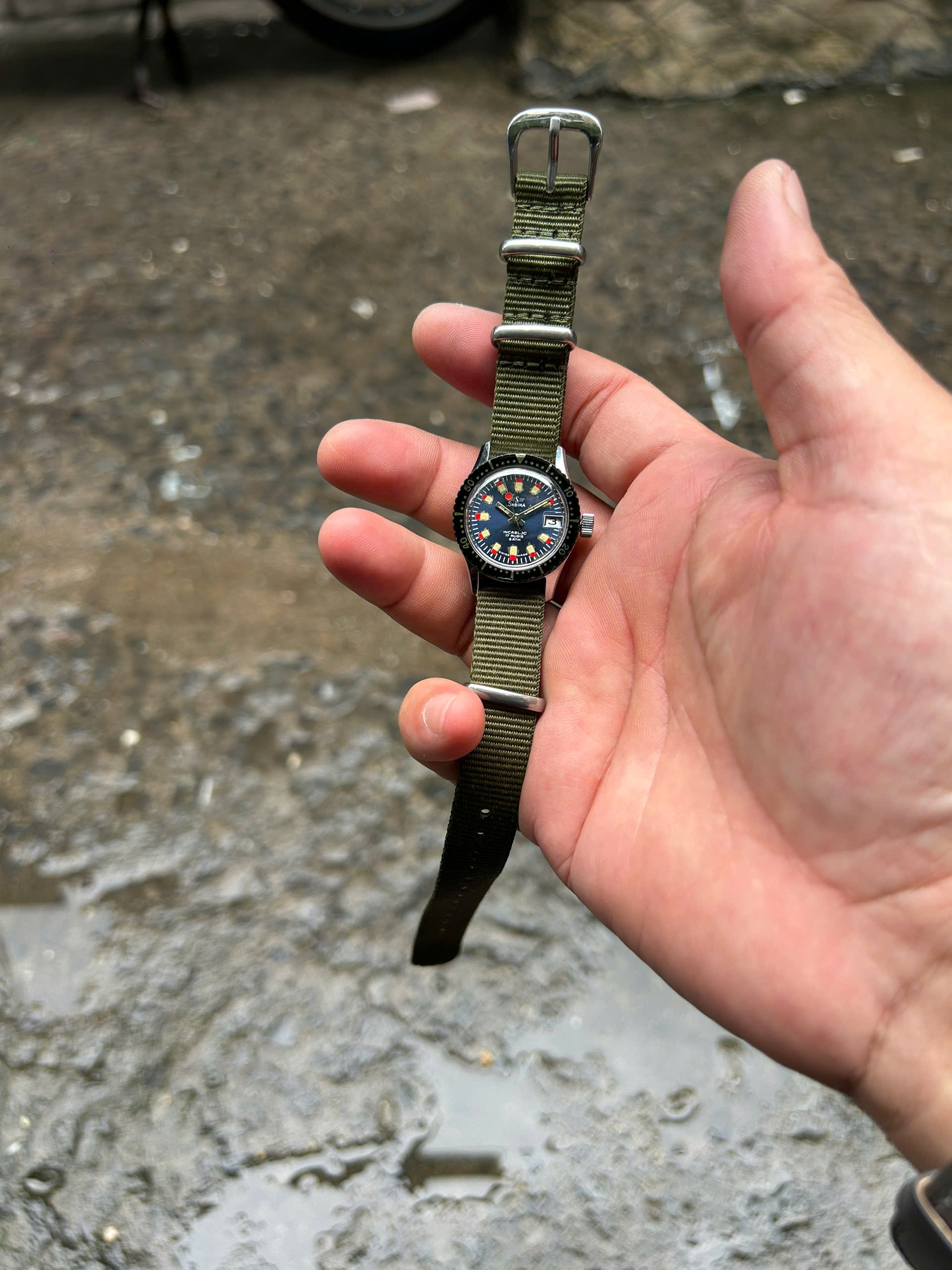 Sabina Vintage incabloc 17 rubis manual winding watch, Swiss made. All ...