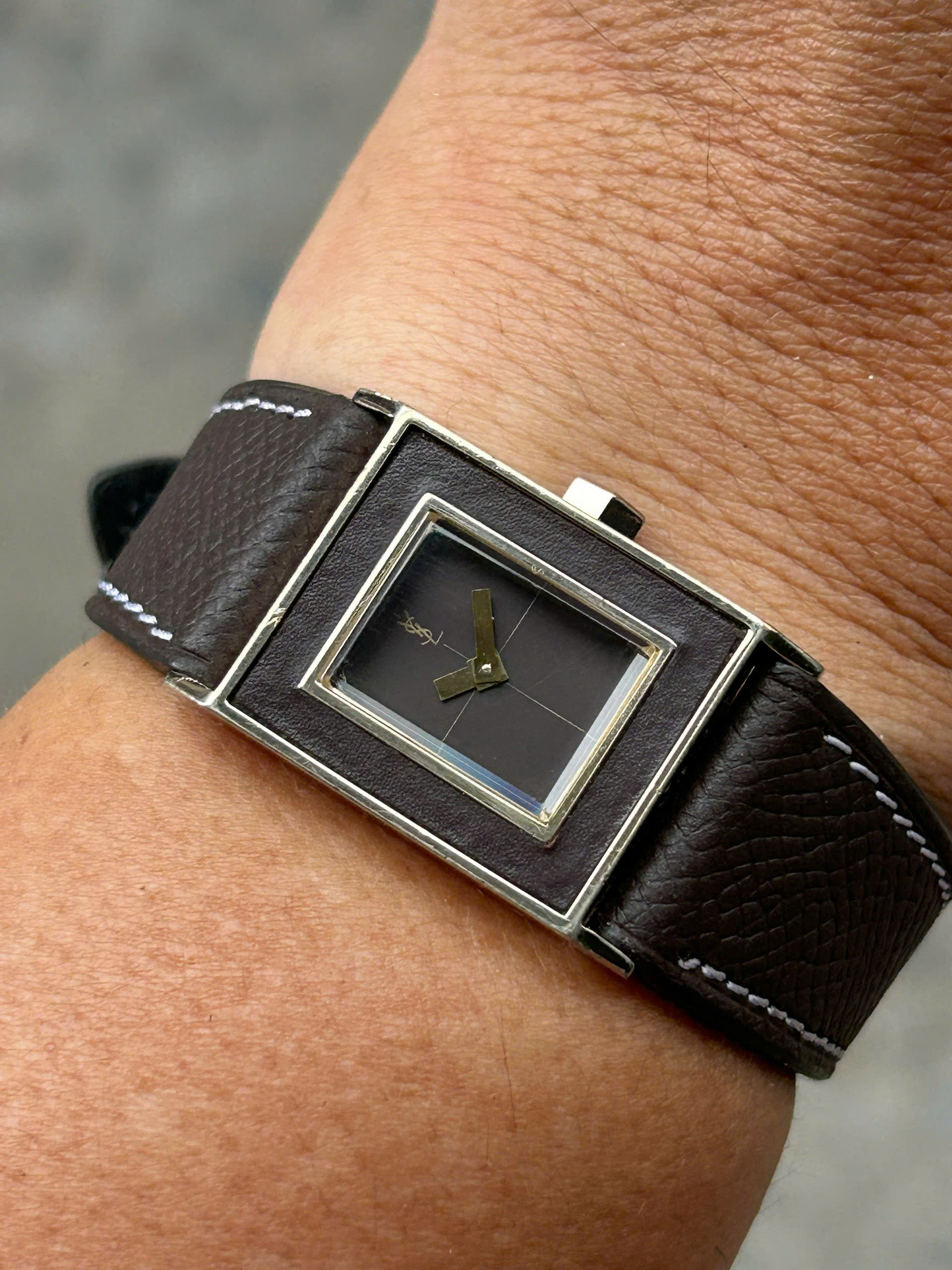 YSL Citizen tank manual winding watch 4-676149 Y0, made in Japan ...
