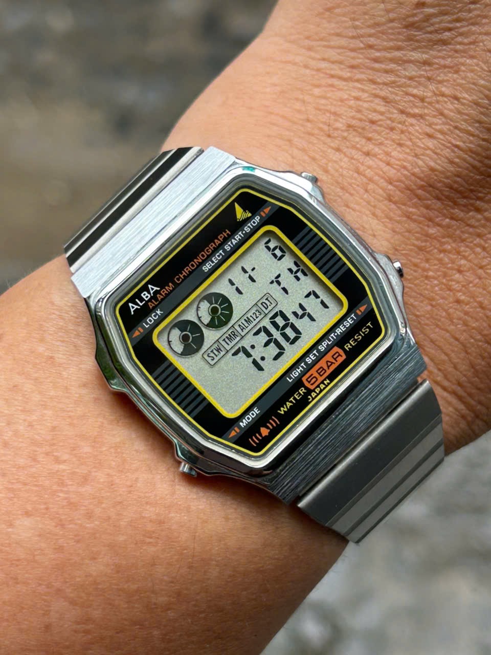 Alba Digital Alarm Chronograp watch W339-4A10/ case no.135639 ,made in ...