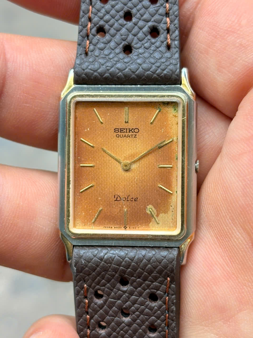 Seiko Dolce 9520-513A Vintage Stainless Steel back SGP 30 Bezel Quartz ...